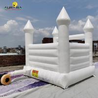 China Wedding Inflatable Bouncy Castle Bed Jumper 13X13 White Bounce House for sale
