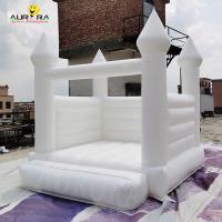 China Wedding Inflatable Bouncy Castle Bed Jumper 13X13 White Bounce House for sale