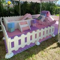 China Inflatable Kids Soft Play Equipment Pink Blue Purple Toddler Soft Play Party Packages for sale