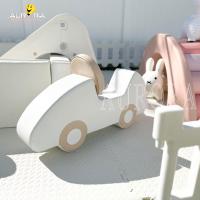 China Pink White And Beige Baby Climbing Blocks Custom Soft Play Party Equipment Rental for sale