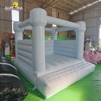 China Commercial Blue Wedding Inflatable Bounce House Bouncing Castle For Kids Adults for sale