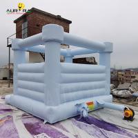 China Commercial Blue Wedding Inflatable Bounce House Bouncing Castle For Kids Adults for sale