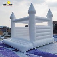 China Commercial Rental Inflatable Jumping Castle White Wedding Bouncer House for sale