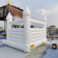 China Commercial Rental Inflatable Jumping Castle White Wedding Bouncer House for sale