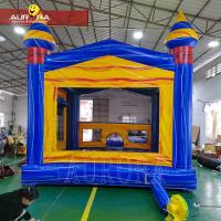 China Blue Marble Inflatable Bouncy Castle PVC Commercial Bounce House Jumping Castle for sale
