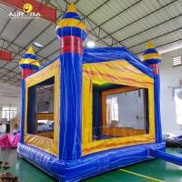 China Blue Marble Inflatable Bouncy Castle PVC Commercial Bounce House Jumping Castle for sale