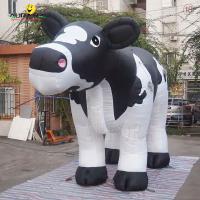 China 5m Length Giant Advertising Inflatables Dairy Cow For Promotion Exhibition for sale