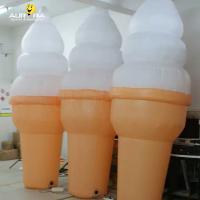 China CE Advertising Inflatables Giant Inflatable Ice Cream Cone Balloon With Free Blower for sale