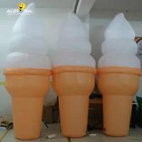 China CE Advertising Inflatables Giant Inflatable Ice Cream Cone Balloon With Free Blower for sale