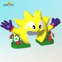 China Commercial Promotional Custom Inflatable Advertising Sunflower Inflatable Arch for sale