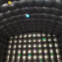 China Black Mobile Inflatable Nightclub Tent Party Bar Disco Portable Disco Tent for sale
