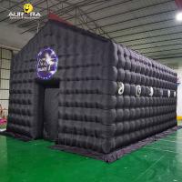 China Advertising Black Inflatable Nightclub Tent Party Camping Trade Show Tent for sale