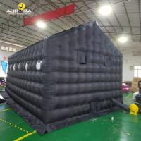 China Portable Inflatable Nightclub Tent Disco Lighting Music Bar Party Inflatable Cube Tent for sale