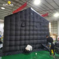 China Portable Inflatable Nightclub Tent Disco Lighting Music Bar Party Inflatable Cube Tent for sale