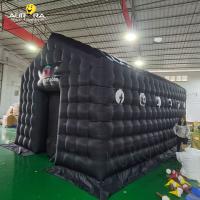 China Portable Inflatable Nightclub Tent Disco Lighting Music Bar Party Inflatable Cube Tent for sale