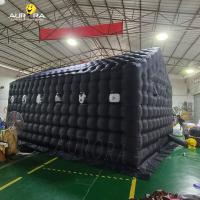 China Portable Inflatable Nightclub Tent Disco Lighting Music Bar Party Inflatable Cube Tent for sale