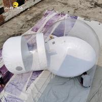 China Outdoor Large Single Tunnel Clear Inflatable Dome Tent Transparent Dome House for sale