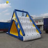 China Outdoor Party Inflatable Water Toys Floating Water Slide Climbing Wall Tower For Sea for sale