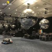 China Colourful Inflatable Mirror Ball 0.3mm PVC Party Large Decorative Spheres for sale