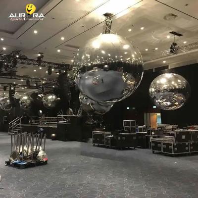 China Colourful Inflatable Mirror Ball 0.3mm PVC Party Large Decorative Spheres for sale