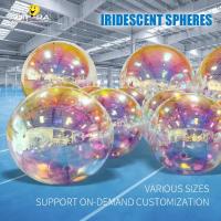 China PVC Colored Decorative Inflatable Mirror Spheres Customized Large Mirror Ball for sale