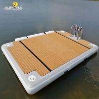 China Fire Retardant Inflatable Floating Dock Mat Leisure Water Floating Platform For Lake for sale