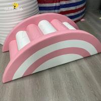 China Playground Soft Play Equipment Set Outdoor Plays Pink Blue White Indoor Bouncy for sale