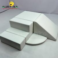 China Popular White Childrens Soft Play Set Playground Rental Business Soft Baby Climb for sale