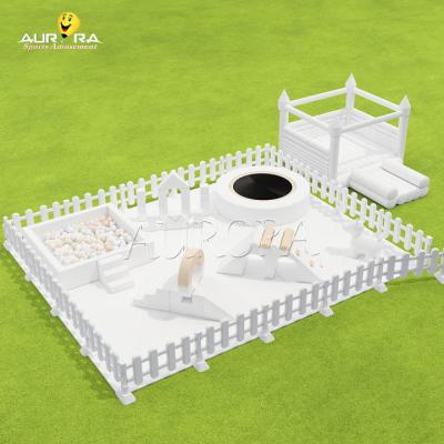 China Wedding Nude Soft Play Party Equipment Rental Ball Pit And Bounce For Toddler for sale