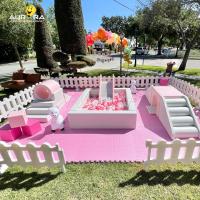 China White Pink Soft Play Equipment Factory Price High Quality Kids Indoor Mall for sale