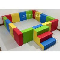 China Kids Carnival Colors Pastel Foam Indoor Soft Play Equipment Customized Color for sale