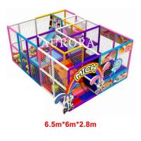 China Purple Yellow Indoor Soft play Playground Comfortable Sports Children Adventure Amusement for sale