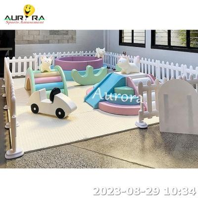 China Indoor Playground Children Park kids Soft Play Equipment With Slide for sale