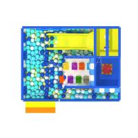 China Ocean Theme Kids Indoor Playground Equipment Customizable Size for sale