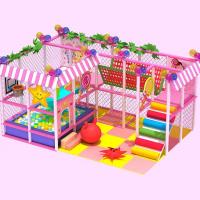 China Factory Maze Commercial Kids Pink Candy Theme Indoor Playground Equipment for sale