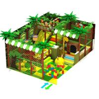 China Green Forest Attraction Soft Play Equipment Kids Indoor Adventure Playground for sale