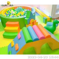 China Indoor Soft Playground For Kids Soft Climber Set Birthday Party Event Blue for sale