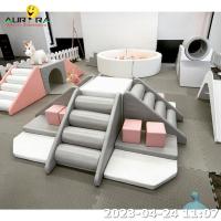 China Soft Play Area For Kids Soft Play Equipment Playground Party Rental Grey for sale