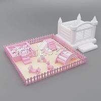 China Soft Play White Fence Ball Pit Soft Play Equipment White Soft Play Set For Party Rental for sale