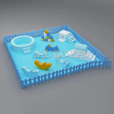 China Baby Soft Play Equipment Indoor Blue Soft Play Climbers Outdoor Playground for sale