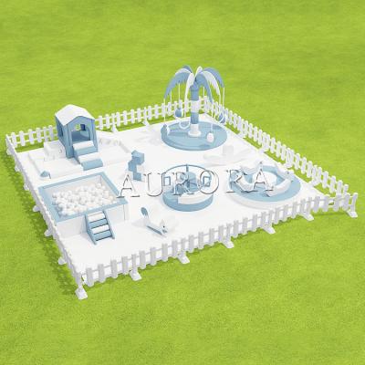 China Factory Inflatable Soft Play Climbers Commercial Indoor Playground Equipment Toddler Blue for sale