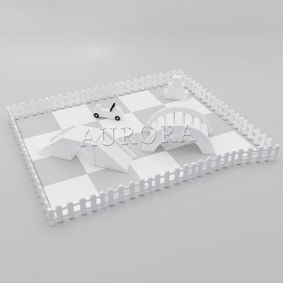 China Soft Play White Grey Outdoor Playground Kids Soft Play Equipment Party Rental for sale