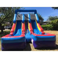 China Pvc Tarpaulin Inflatable Water Slides For Pool Giant Inflatable Bouncer Slide for sale