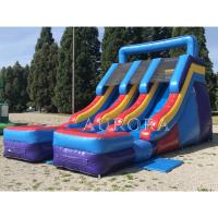 China Pvc Tarpaulin Inflatable Water Slides For Pool Giant Inflatable Bouncer Slide for sale