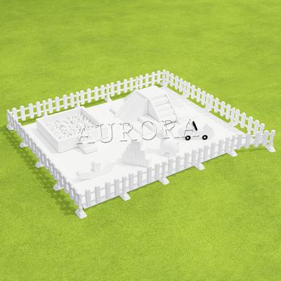 China Customized Soft Play Equipment White Soft Play Set Kids Outdoor Playground for sale