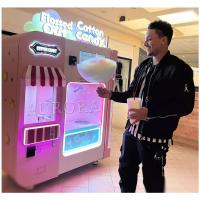 China Cotton Candy Vending Machine Robot Making Professional Cotton Candy Machine for sale