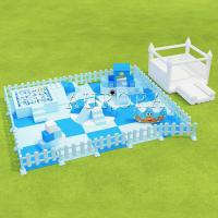 China Soft Play Equipment Farm Indoor White And Green Soft Play Sets Mats And Fences for sale