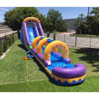 China 40ft Long Giant Slides Safe Inflatable Slip N Slide Jumbo Aqua Slide Water Slide for sale