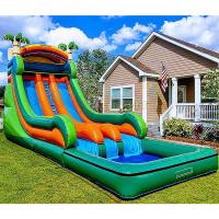 China 40ft Long Giant Slides Safe Inflatable Slip N Slide Jumbo Aqua Slide Water Slide for sale