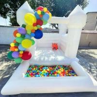 China Outdoor Wedding White Party Jumper Inflatable Bounce House Combo PVC Bouncy Castle for sale
